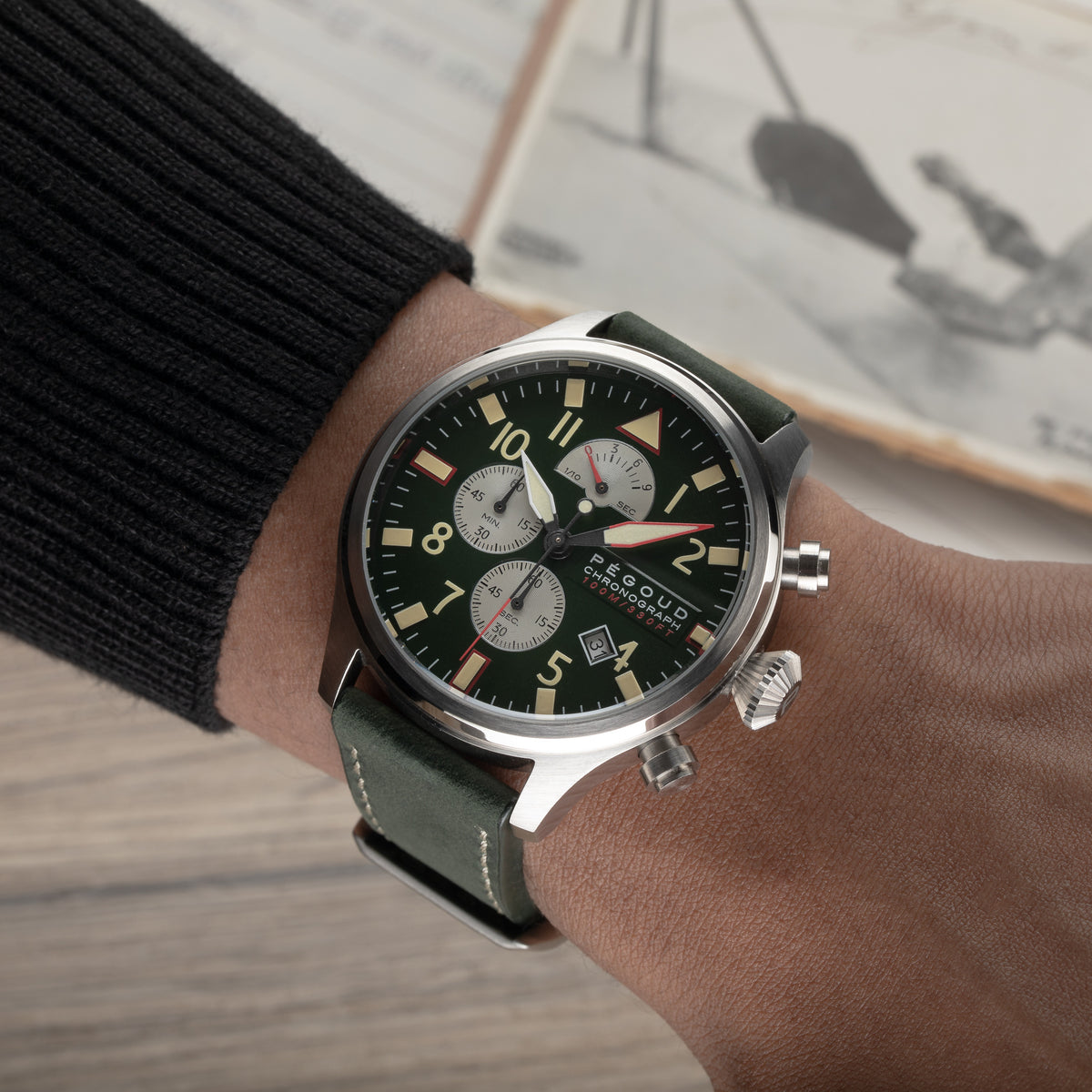 BASIL GREEN - Pégoud Watches